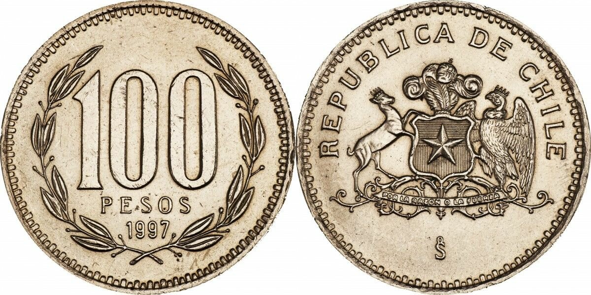 Чили 100 песо, 1981-2000 XF