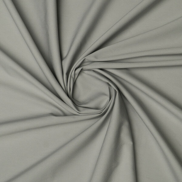 Ткань Ткани-100, 100% хлопок, гладкокрашеная, светло-серая, 1м х 1,6м