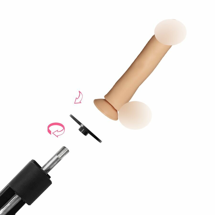 Насадка для секс машины Дисковый адаптер для секс игрушек с присоской, LoveMachines