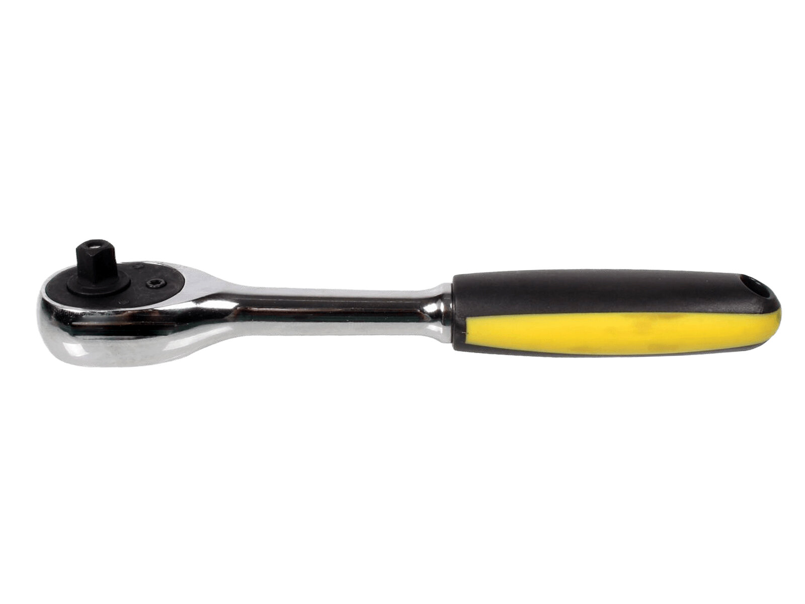 Трещотка 1/4 72-зубца эврика резиновой ручкой