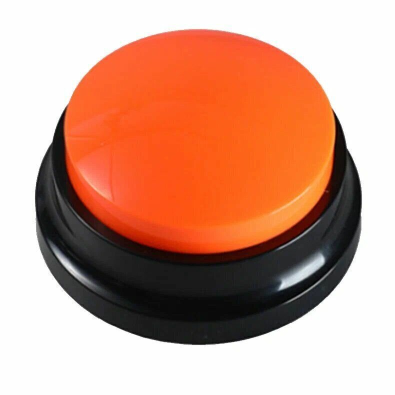 Звуковая кнопка для дрессировки 9см PerseiLine ИС-34 оранжевый