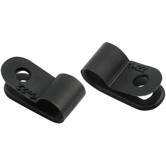 Кабельная скоба под винт Rexant для кабеля до 6 мм черная (50 шт./упак.)