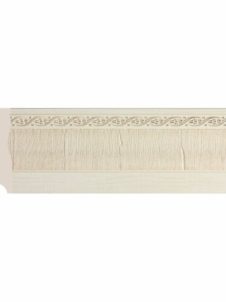 Плинтус потолочный Молдинг на стену декор, 1100х95х14 мм Дуб беленый - 2 шт.