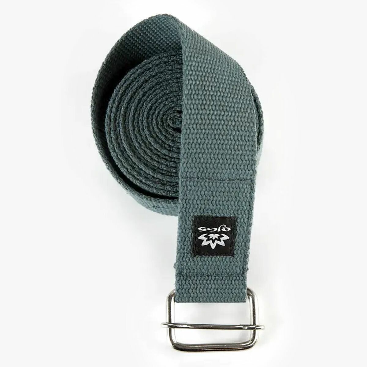 Ремень с пряжкой OJAS Natural 300х4 см, тренировочный ремень для йоги и растяжки