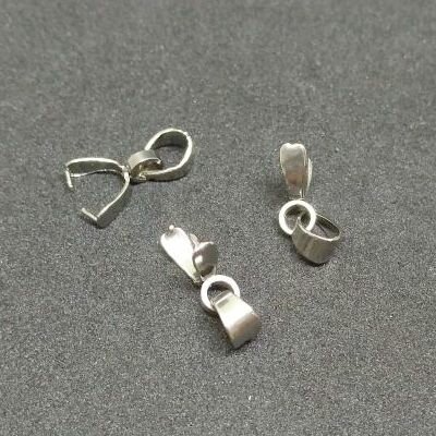 Держатель, 13х2.5мм, зажимной, с подвижной петелькой, базовый материал - нержавеющая сталь, без покрытия, 5 шт.