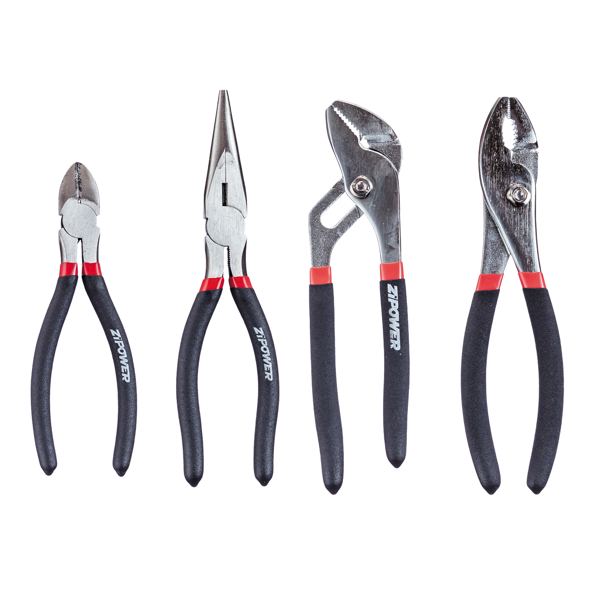Набор плоскогубцев и кусачек ZIPOWER, 4 предмета PM5157