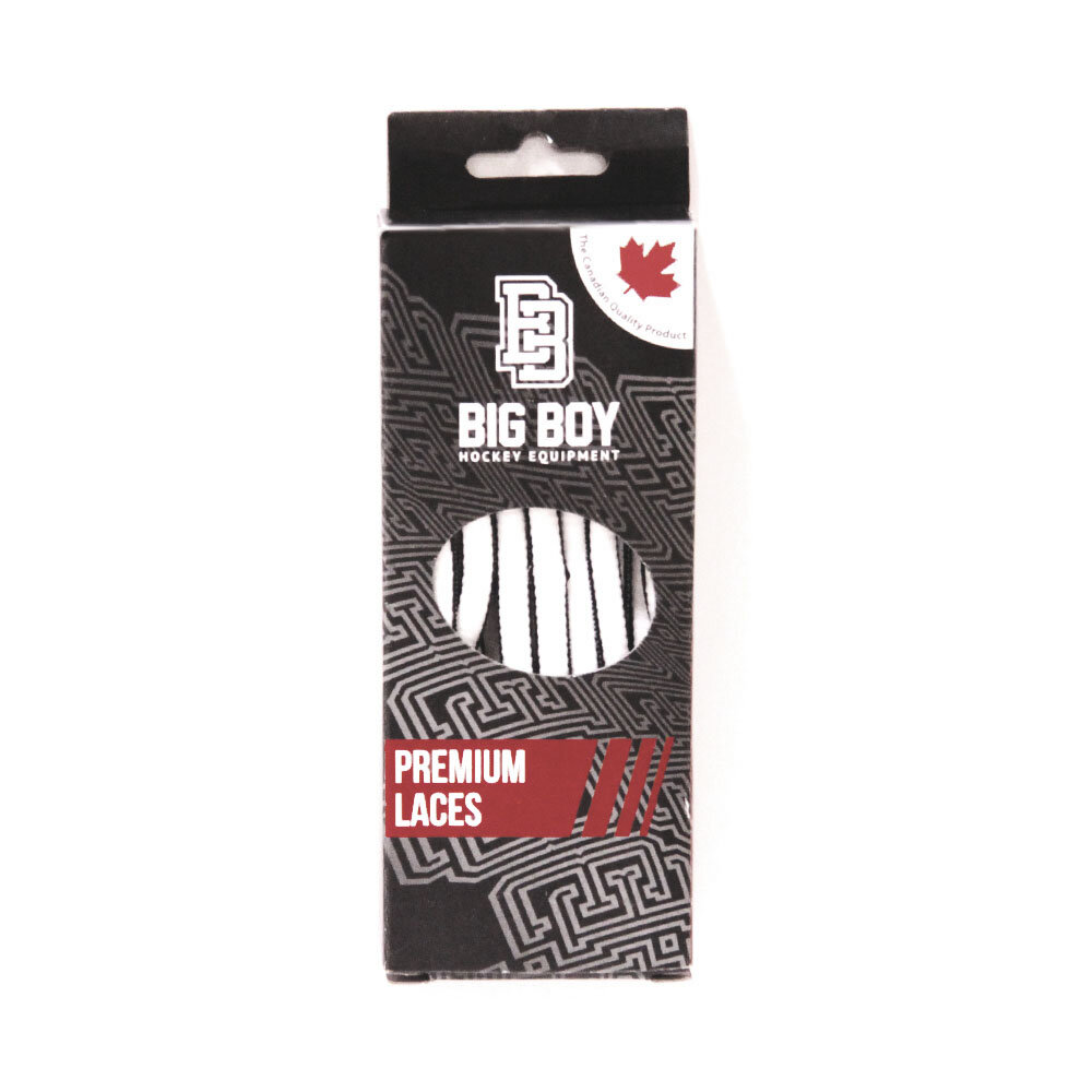Шнурки для коньков Big Boy Premium с пропиткой Bb-laces-prm-274wt длина 274 см (274см)