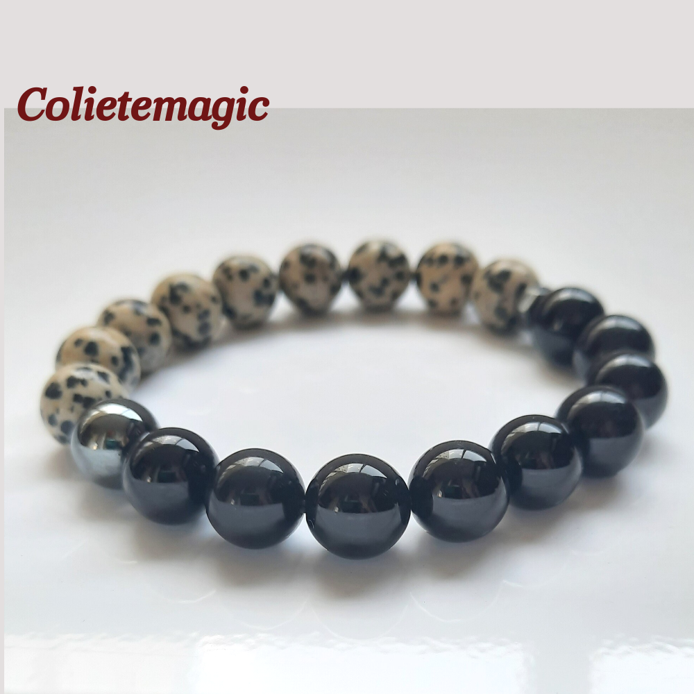 Славянский оберег, Браслет-нить, яшма, гематит, агат