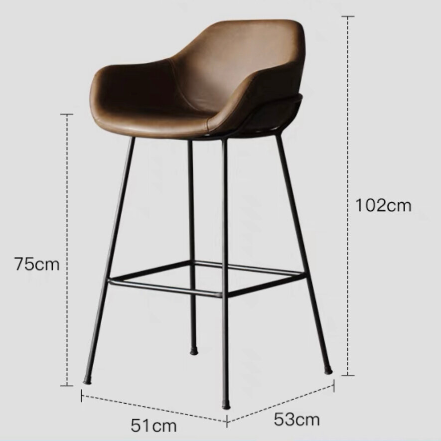 Барный стул Finley (Цвет кофе / 75см)
