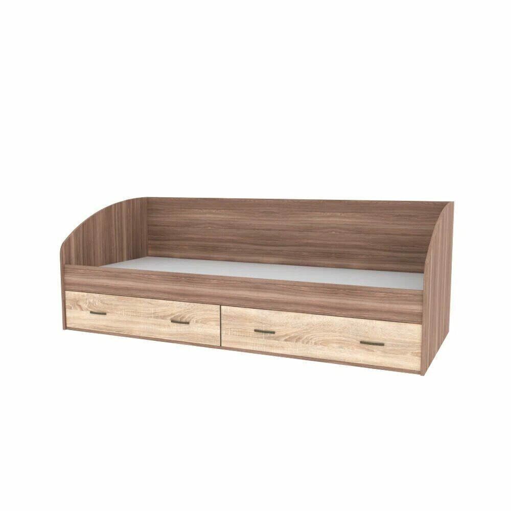 Кровать детская с ящиками «Орион» 80х190, ясень шимо/дуб сонома (850х1932х700)