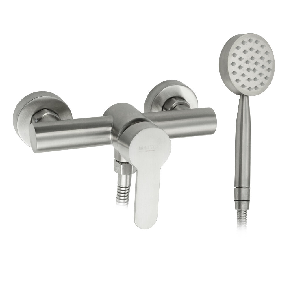 Смеситель для душа MAGNUS без излива /нержавеющая сталь/ Цвет сатин.