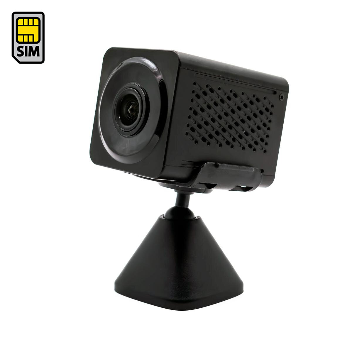 Автономная 3MP UltraHD маленькая беспроводная 3G/4G IP видеокамера с СИМ картой ДжейЭмСи-4G VC(78) (E2130EU) с ИК датчиком движения. Определение чел