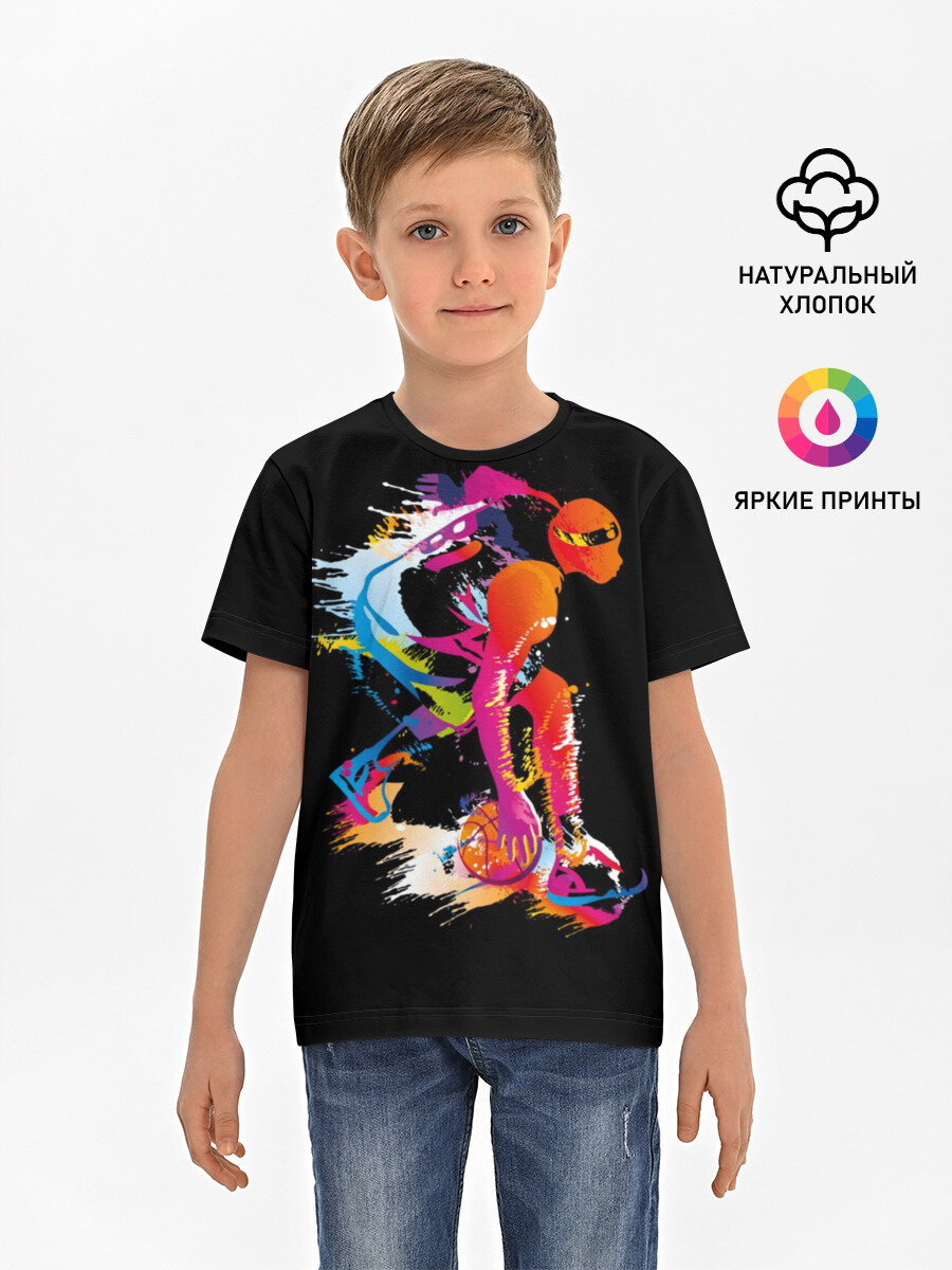 Футболка хлопковая детская Баскетбол