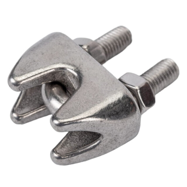 Зажим троса DIN741 5 мм из нержавеющей стали 1 шт для крепления тросовых систем