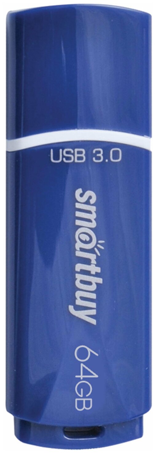 Флешка 64 GB "SMARTBUY Crown" USB 3.0, синий, (SB64GBCRW-Bl), 1шт