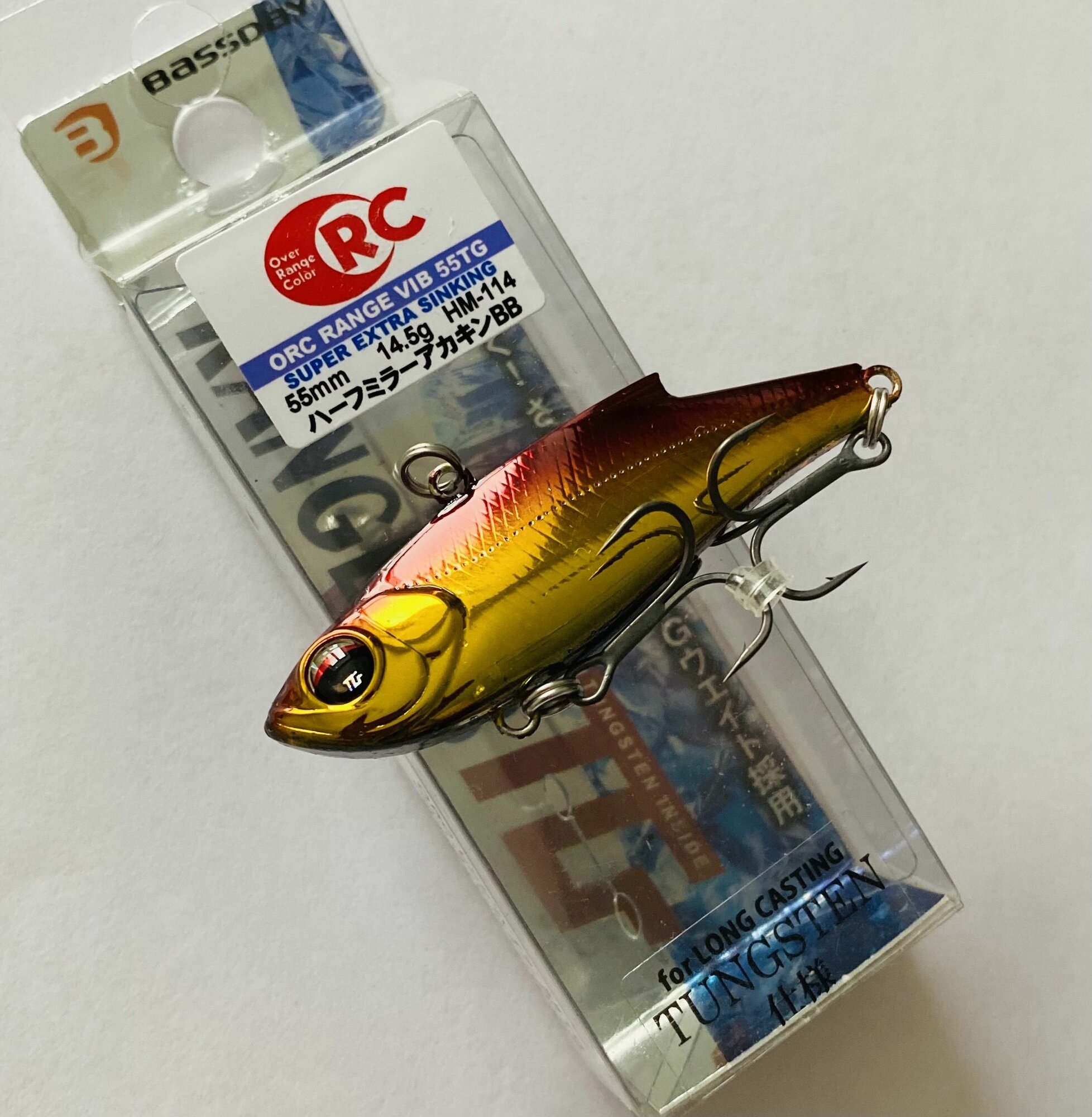 Раттлин Bassday Range Vib 55TG 14.5 g цвет HM-114 #судак