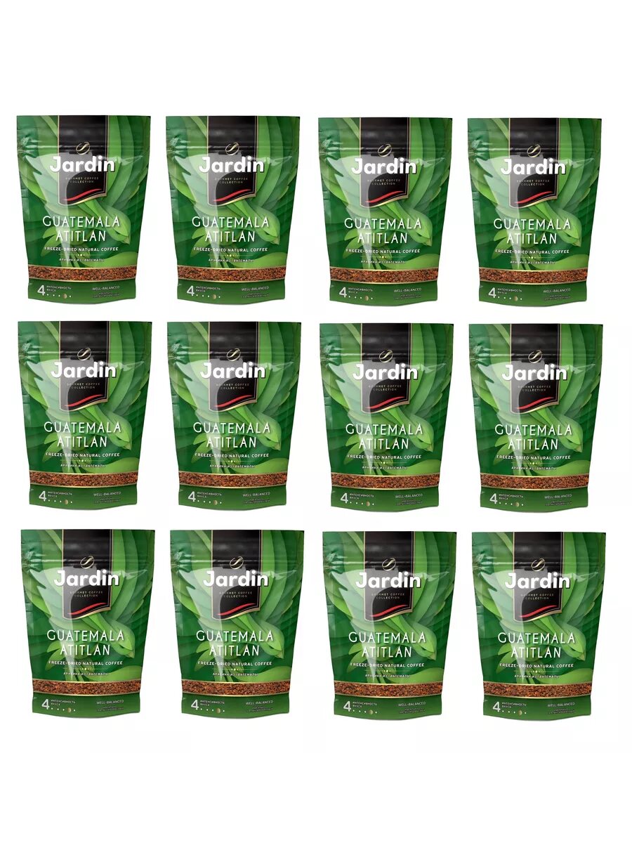 Кофе Jardin "Guatemala Atitlan", Жардин , растворимый, арабика, темная обжарка, 12шт по 75гр