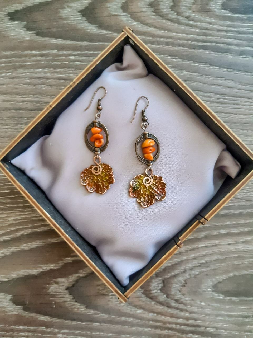 Комплект серег, искусственный камень