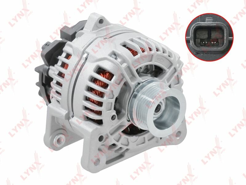 LYNXauto Генератор (120 A, 6PK) RENAULT Clio/ Grandtour III 1.4, 1.6, 05-12/ Fluence 1.6 10-14/ Grand Scenic JM/ JZ 1.6 04>/ Laguna/ Grandtour III 1.6 07-15/ Logan 07-16 1.6/ Megane II-III 1.6