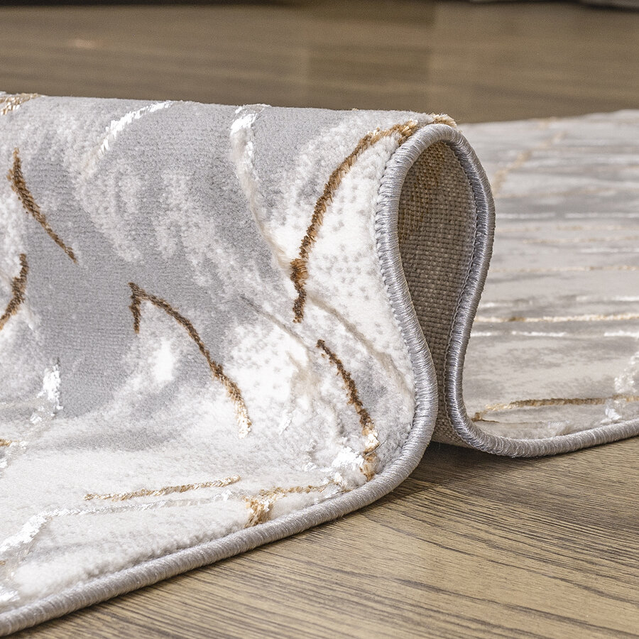 Ковер, Прямой, Бежевый, Серый, Золотисто-жёлтый, Современный, на пол, в гостиную, спальню, в ассортименте (70 см. на 150 см.)