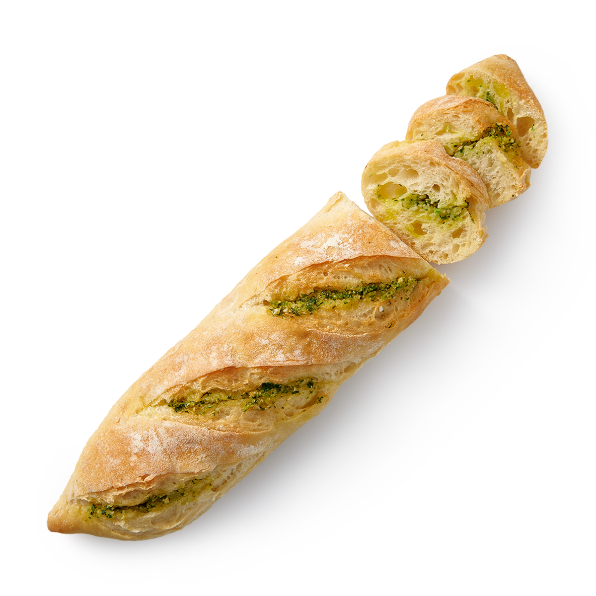 Багет чесночный со сливочным маслом и зеленью «Иван да Фёдор»