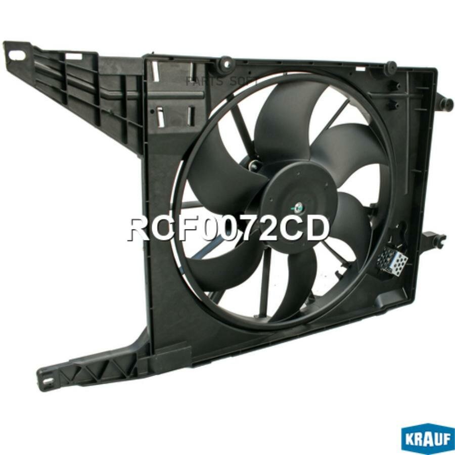 RCF0072CD KRAUF Вентилятор радиатора RENAULT LOGAN 08- без кондиционера