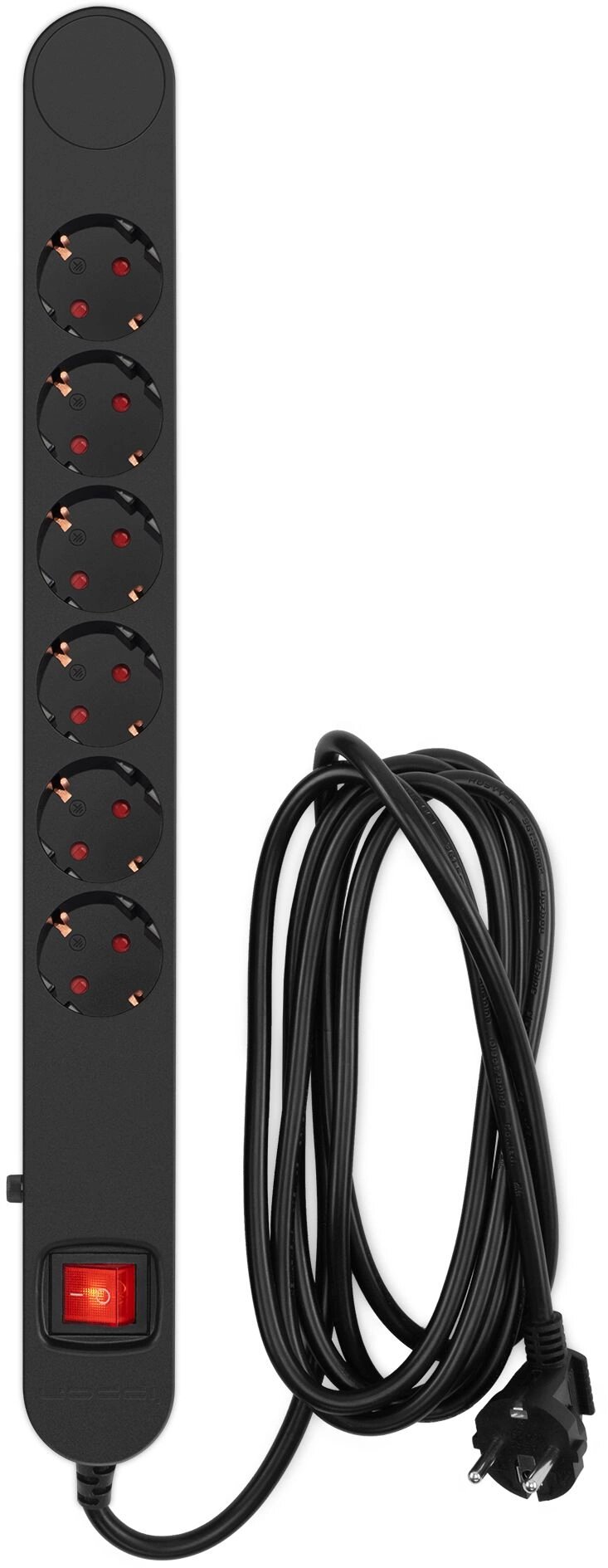 Сетевой фильтр Ippon NF-EU-3-16 3м 6 розеток черный