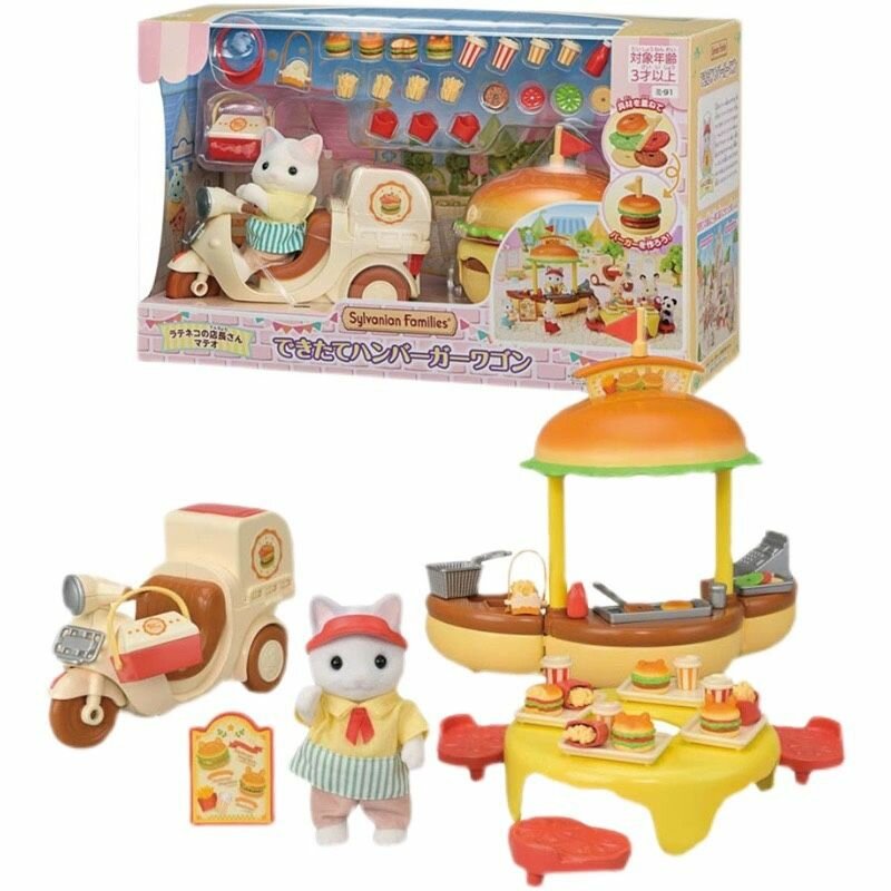 Игровой набор Sylvanian Families, 2023 New вагончик для гамбургеров