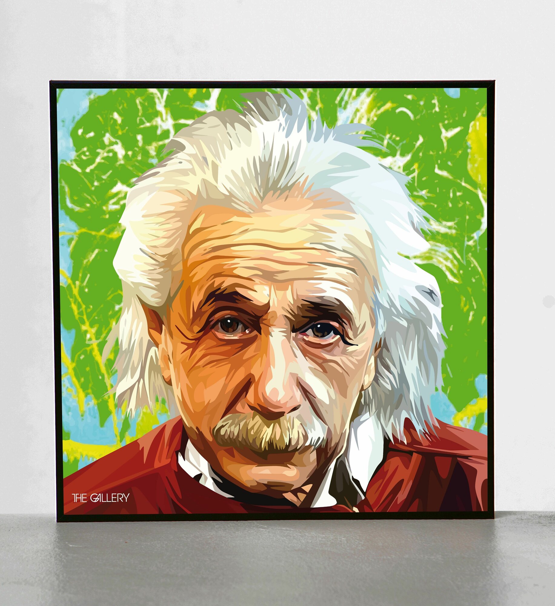 Картина постер интерьерная физик Альберт Эйнштейн в стиле поп-арт