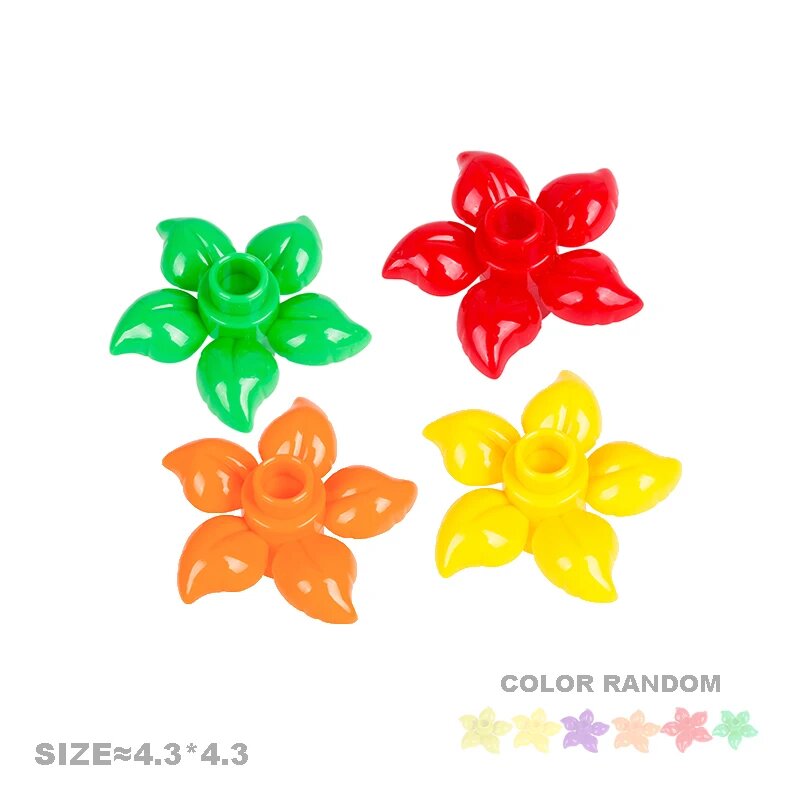 Игровые блоки Yiuiuly, 4шт S tip flowers