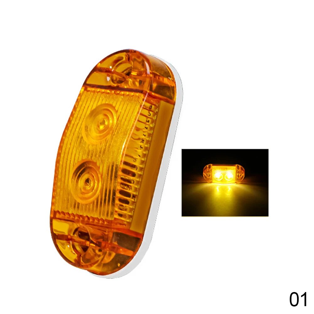 Автомобильные 2 светодиодные, боковые, габаритные фонари, внешние квадратные фонари, задние фонари, автомобильный прицеп, грузовик, габаритные огни 12-36V