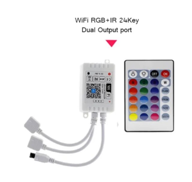 TiaoChongYi RGBW/RGB контроллер для светодиодной ленты WIFI RGB 2 Output