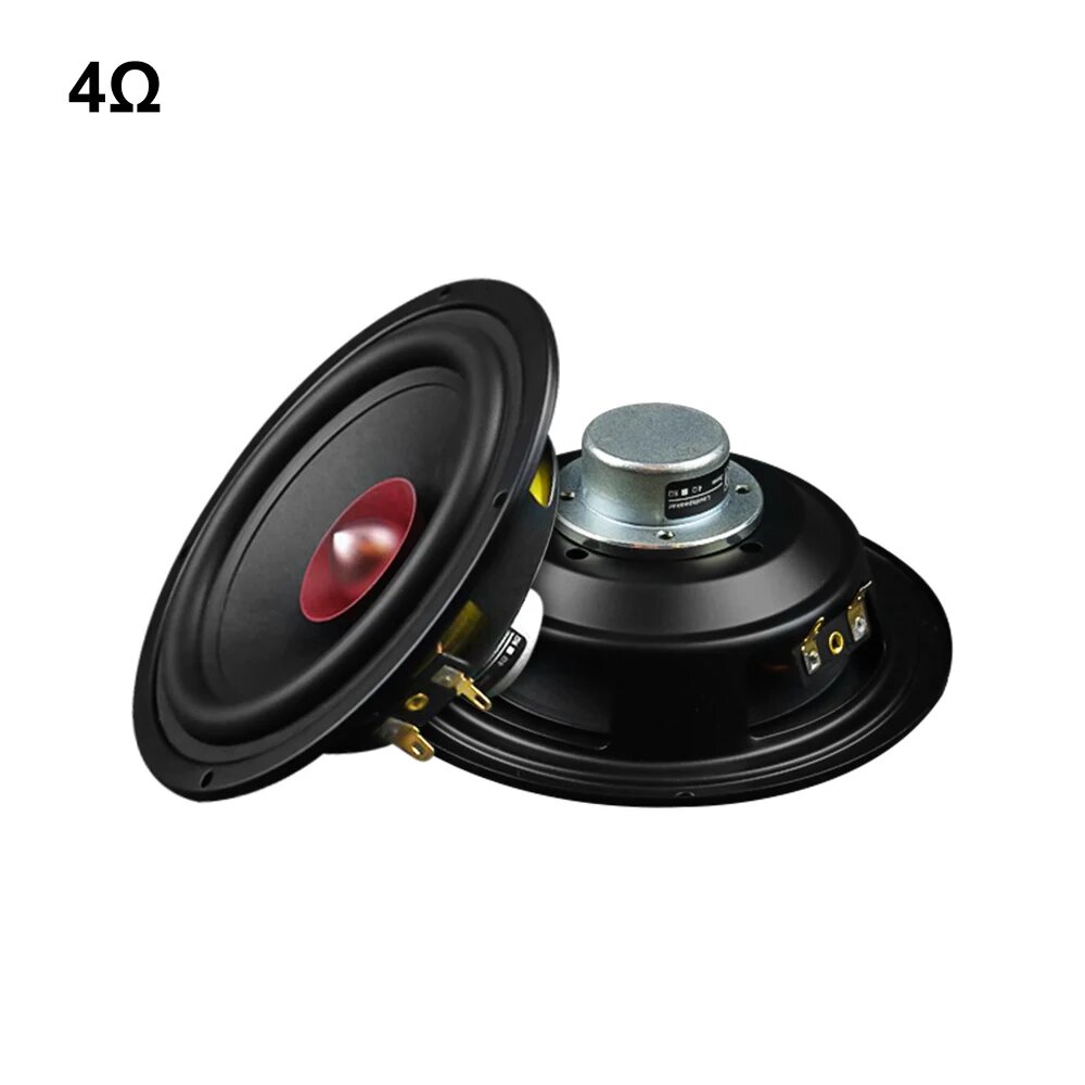 Aiyima 2 шт. полнодиапазонные динамики 5.25 дюймов Round 4 Ohm
