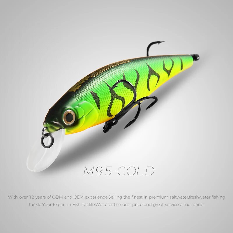 Воблеры BEARKING Squad Minnow для морской рыбалки 95mm-Col. D