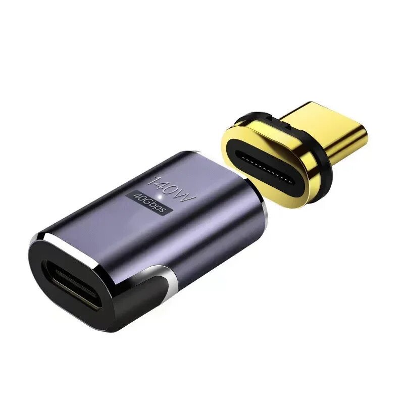 40 Гбит/с локоть USB4.0 Магнитный адаптер типа C 8K USB C к C 140 Вт Кабель-конвертер быстрой Style2