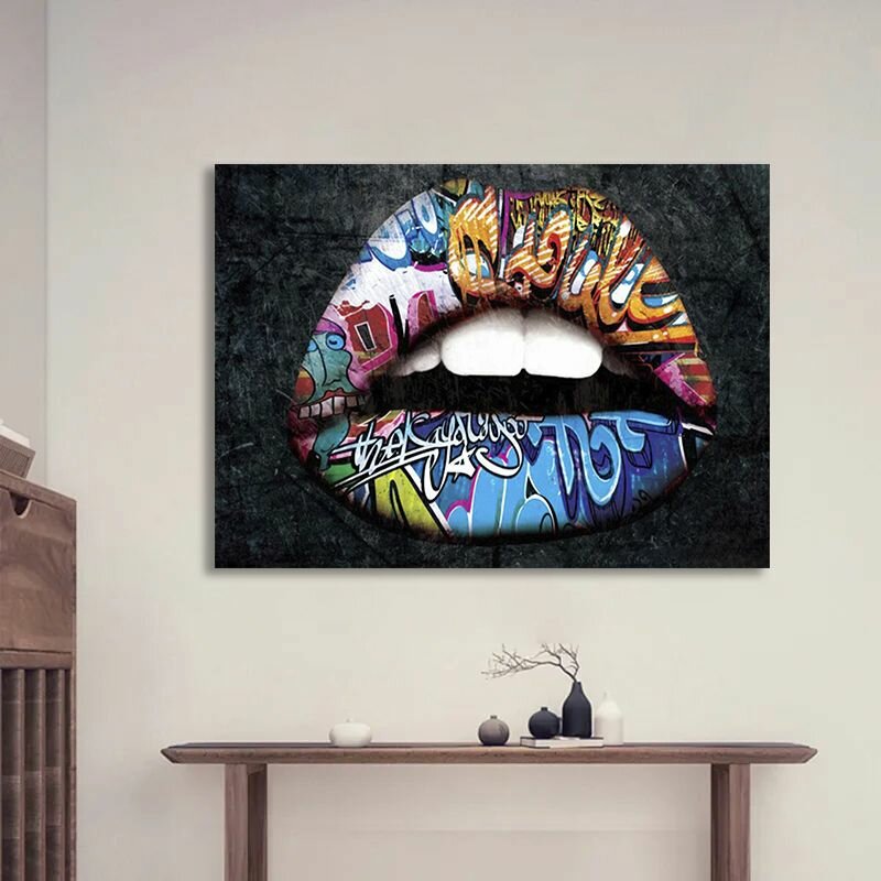 Бэнкси / Banksy - картина в интерьер / современная картина на стену, уличное искусство, 40х60 см.