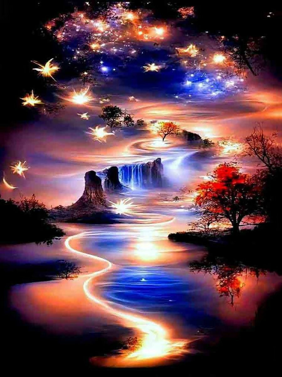 Вышивка крестом, набор для вышивания крестом, Пейзаж, 11CT 100x80 см, все стежки (без подрамника, без рамки)