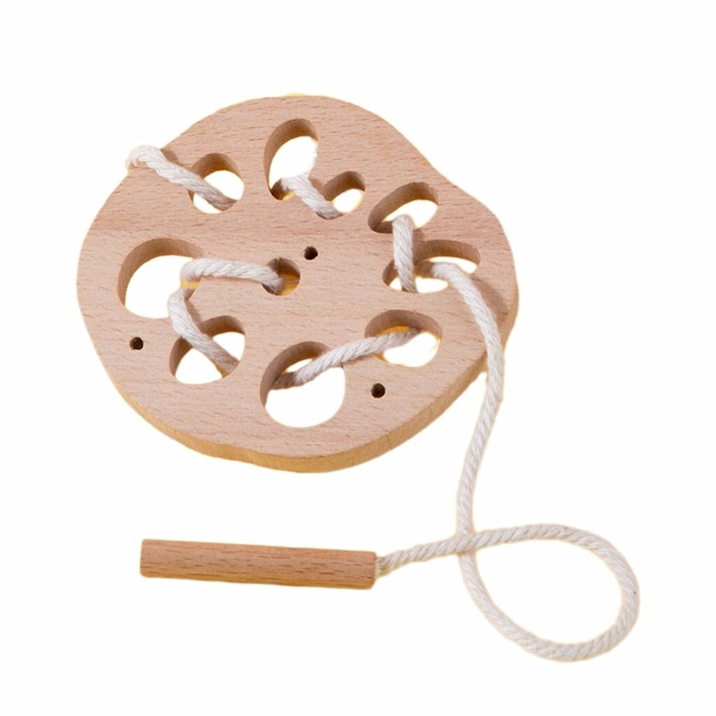 Игрушка для развития зрительно-моторной координации в виде строительных блоков-Корень лотоса