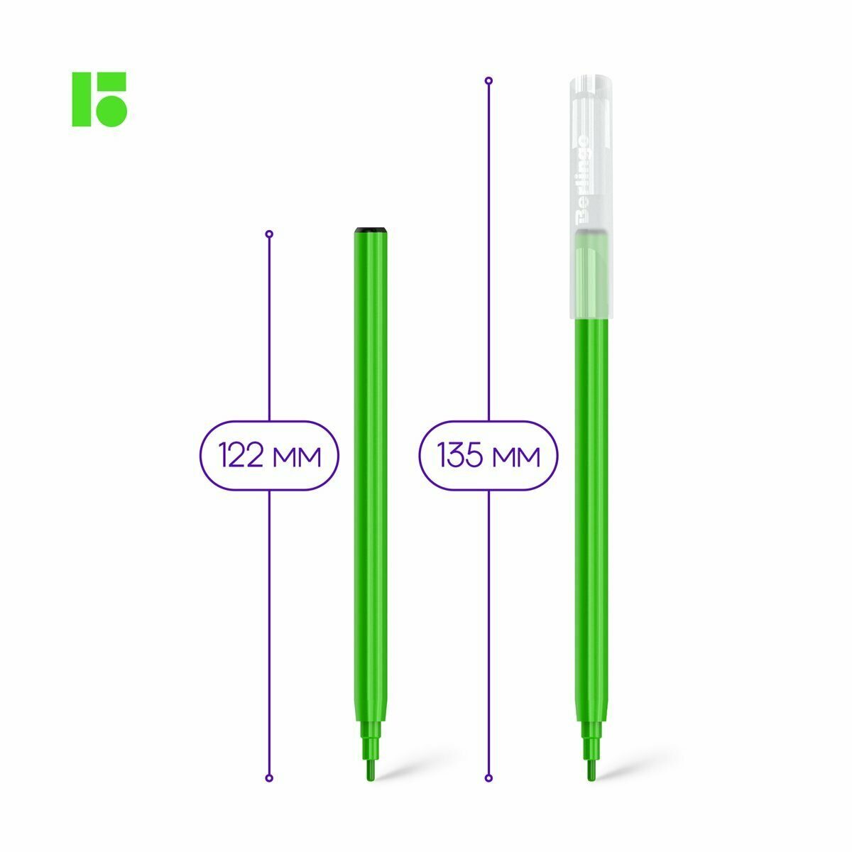 Набор фломастеров 18 цветов Berlingo "Жил-был кот" (линия 2мм, смываемые) блистер (WP00618), 12 уп.