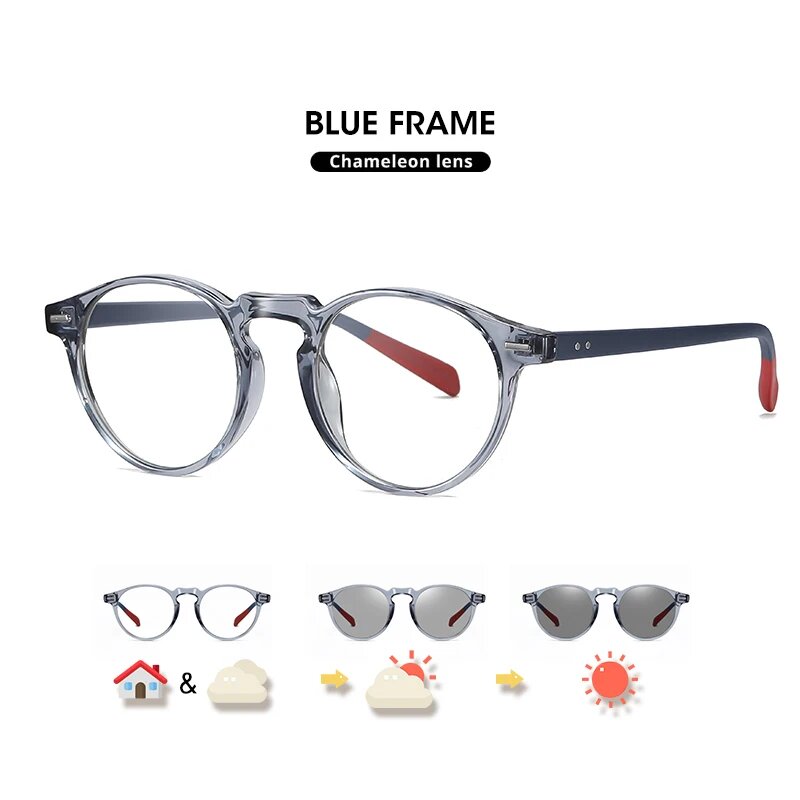 Очки Blue Frame фотохромные, синий