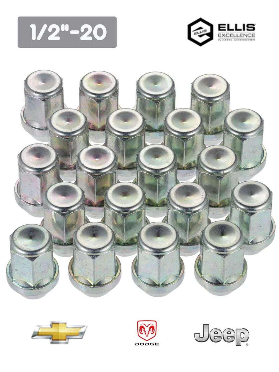 Гайки колёсные N19HCN34C(N407) , 1/2"-20