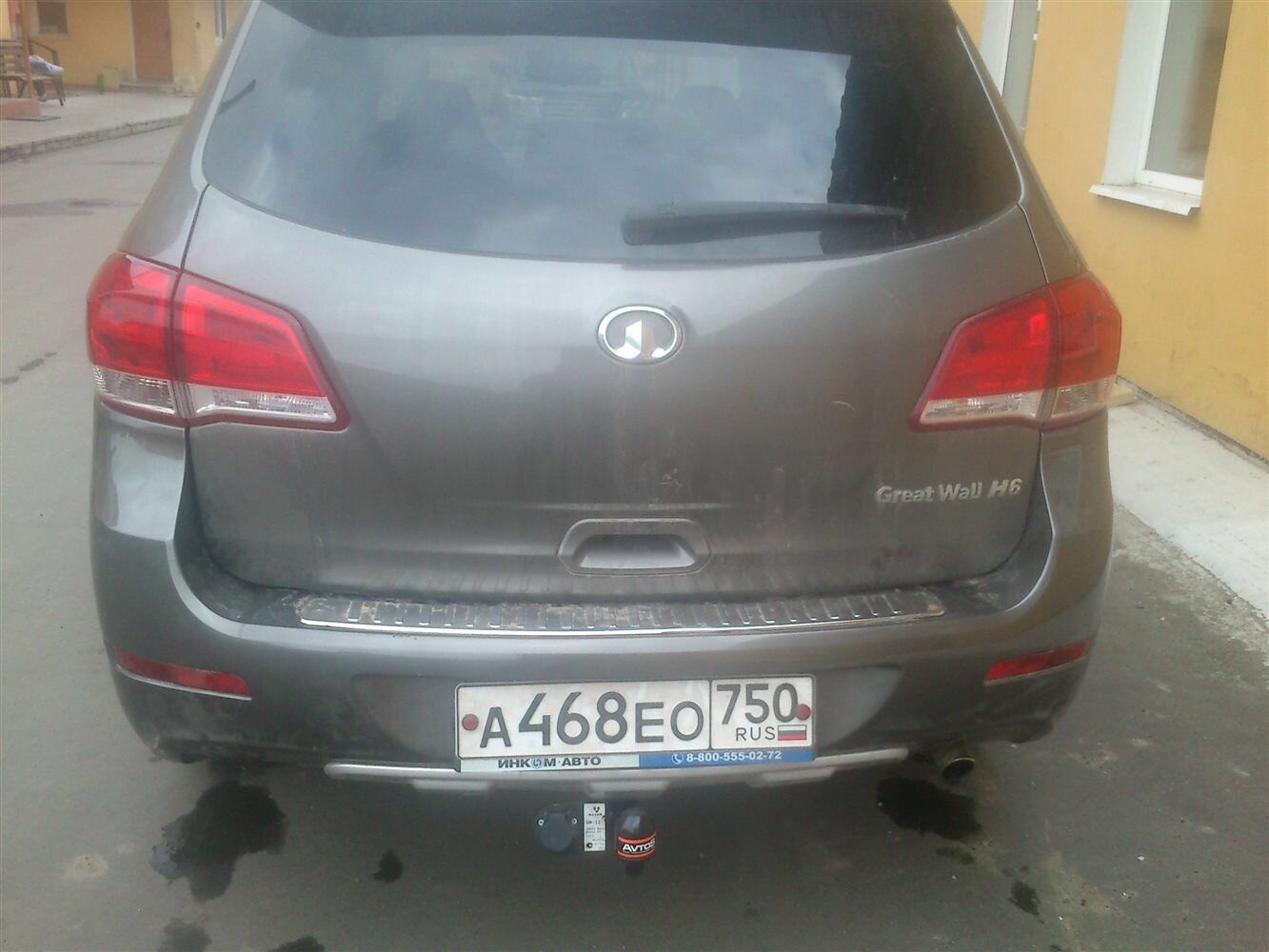 Фаркоп для Great Wall Hover H6 SUV 2013г.-по н. в. (без электрики) (паспорт и сертификат) AvtoS. GW11