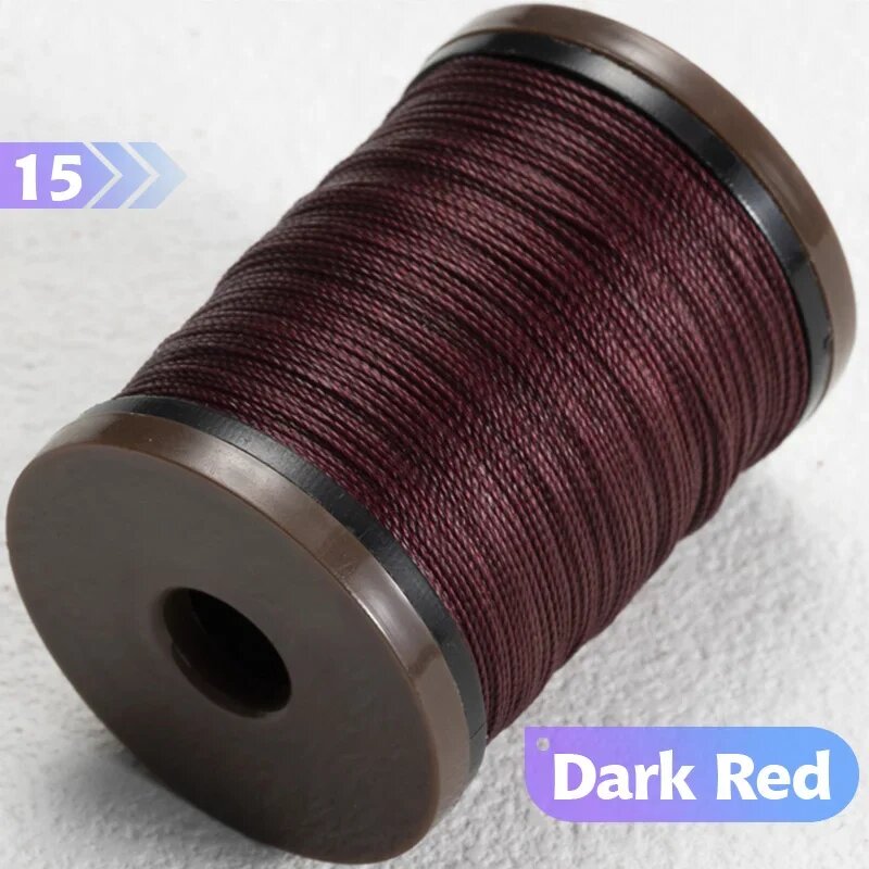 Вощеная нить Tepoztec, Бордовый (Dark Red), 0.5 мм, 90 м