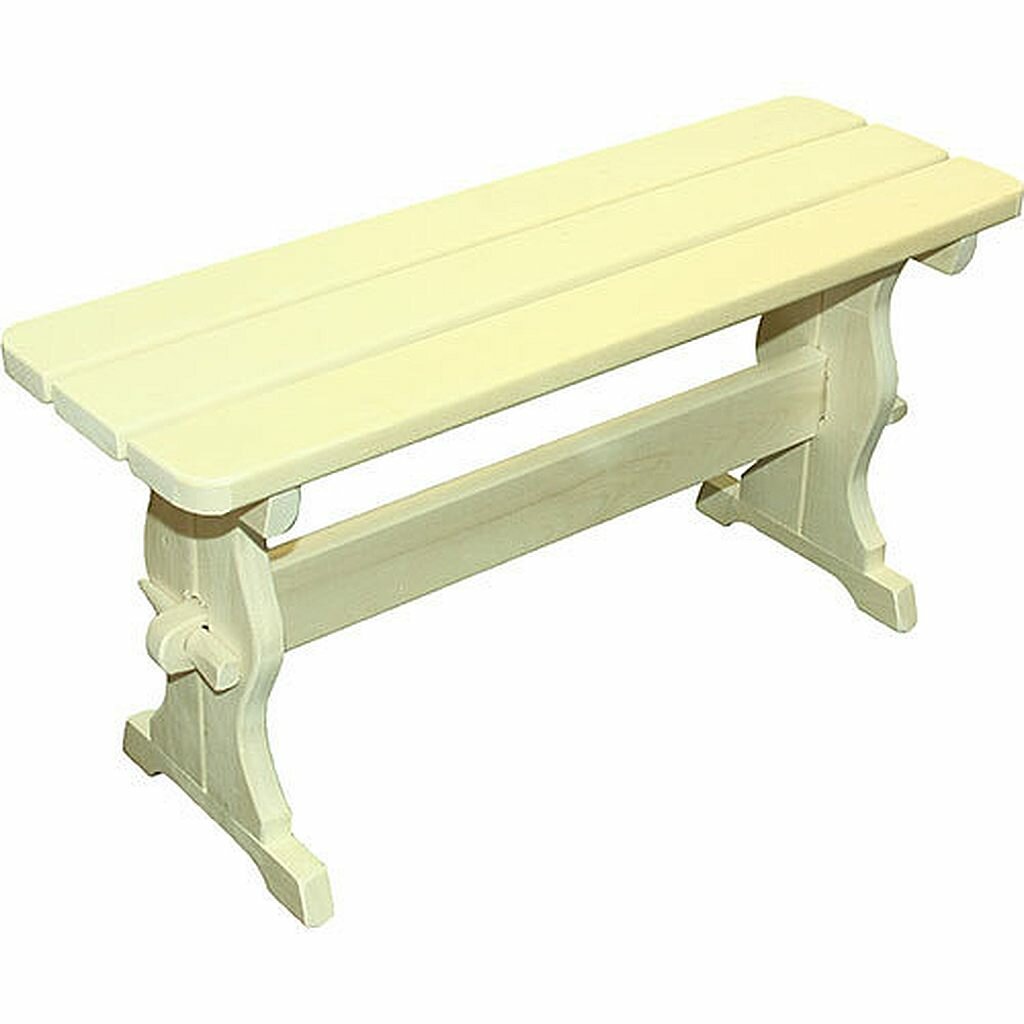 Скамья для бани Суши Веник, 90*30*44 см, осина, древесина класса А