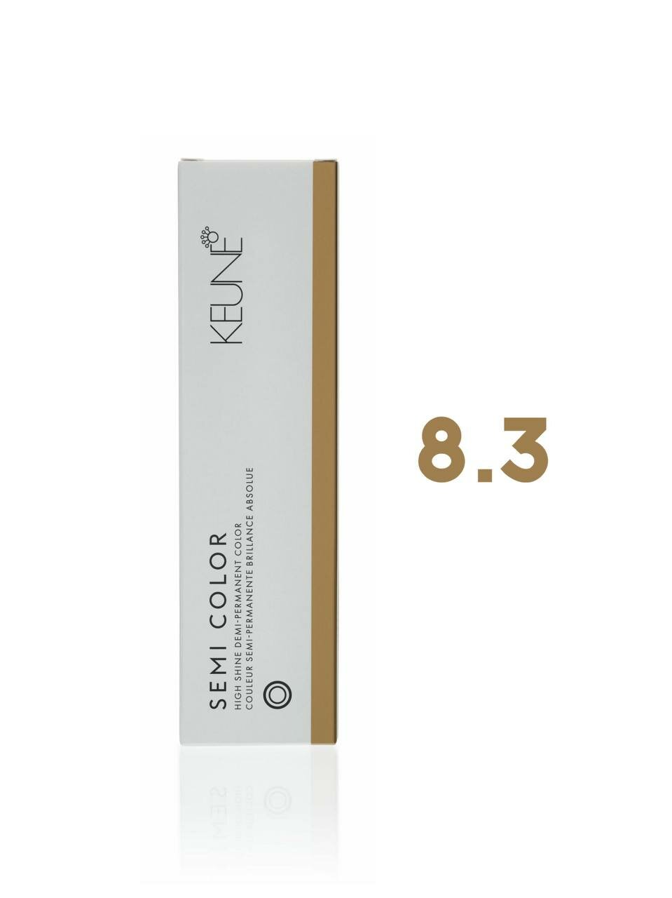 Keune Semi Color 8.3 - Полуперманентная краска для волос светлый золотистый блондин 60 мл