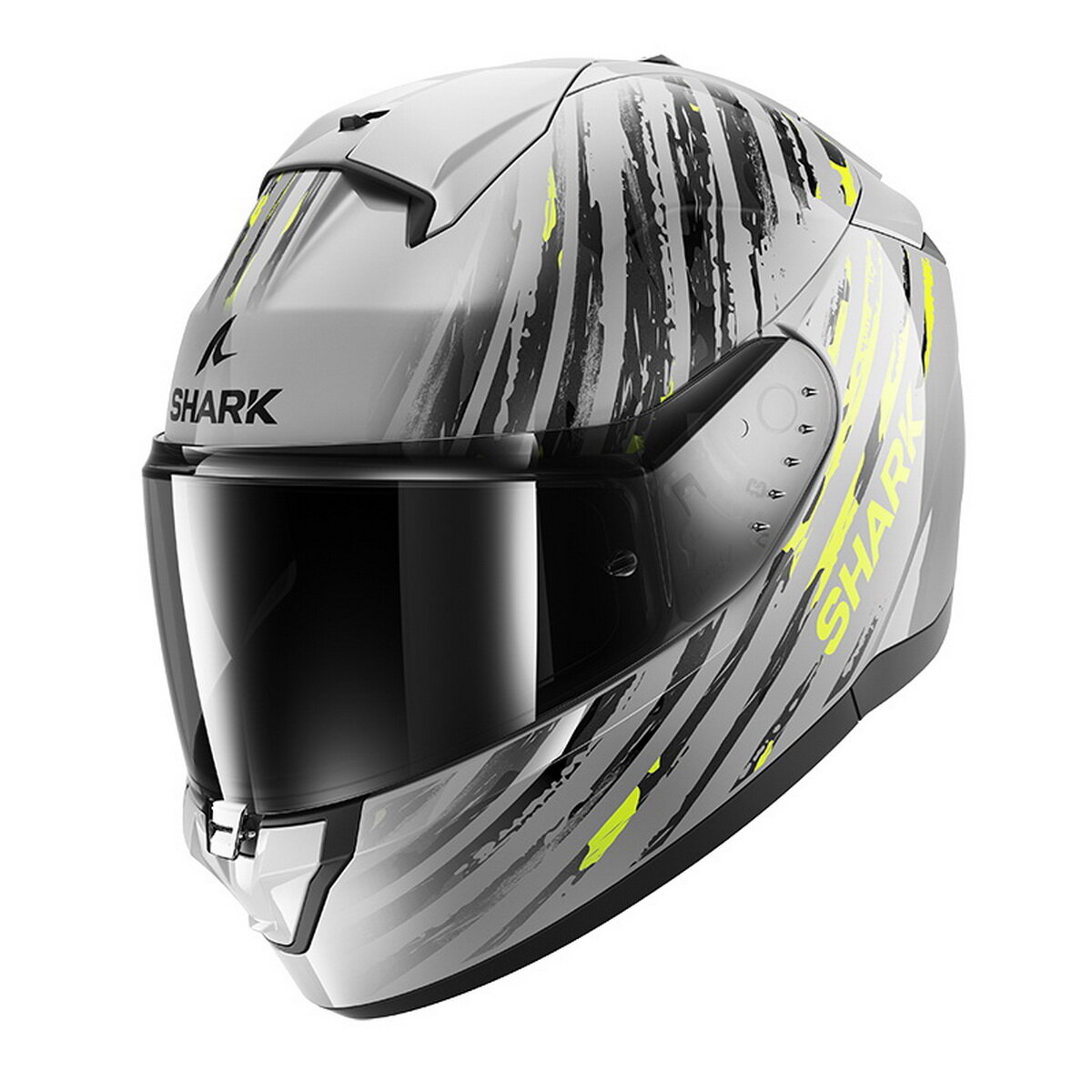 SHARK Мотошлем RIDILL 2 ASSYA, цвет Серый/Черный/Желтый, Размер 2XL