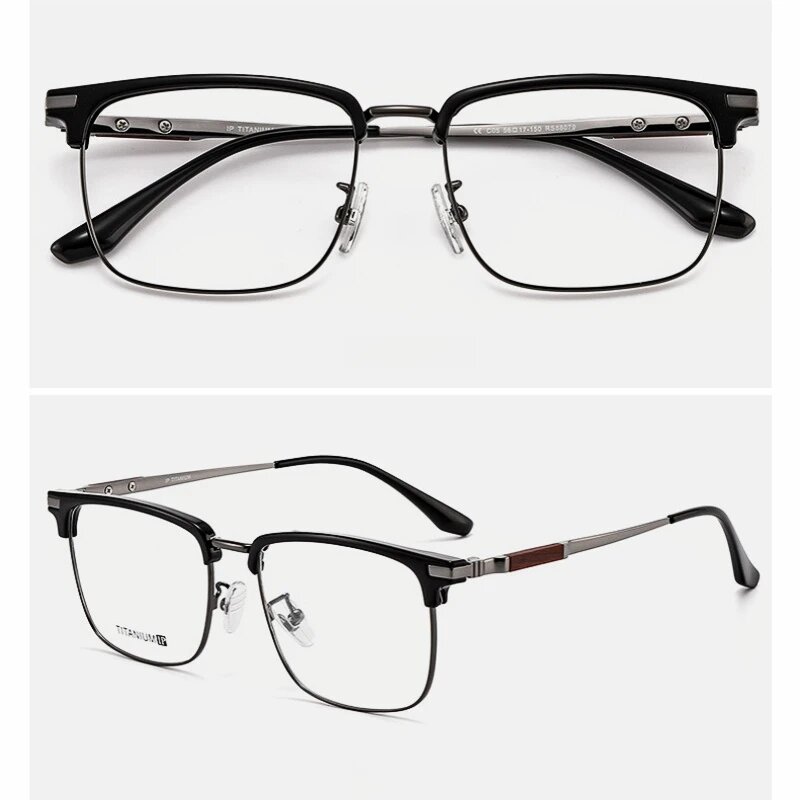 Деревянные очки YIMARUILI TR90 для мужчин Black Gun