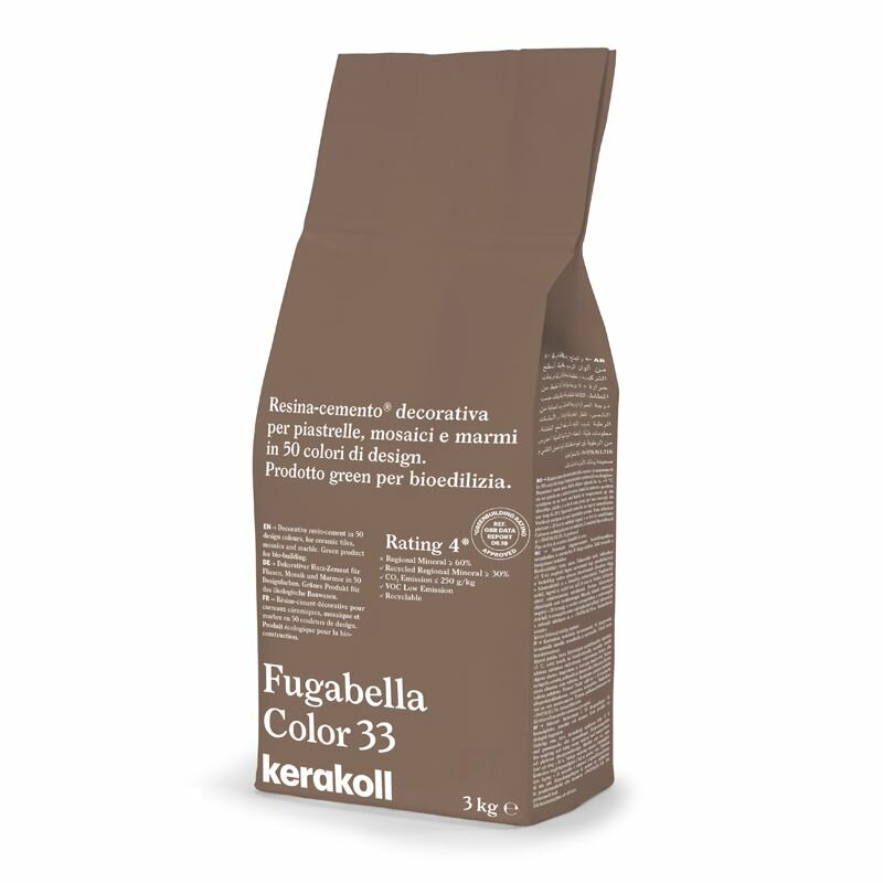 Затирка для плитки полимерцементная Kerakoll Fugabella Color (3кг) 33