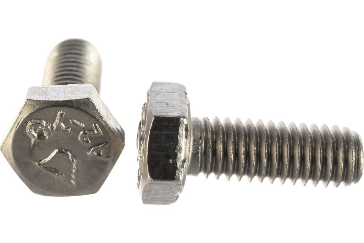 Госкреп Болт DIN 933 6х16 из нержавеющей стали, набор 8 шт в упаковке, крепёж