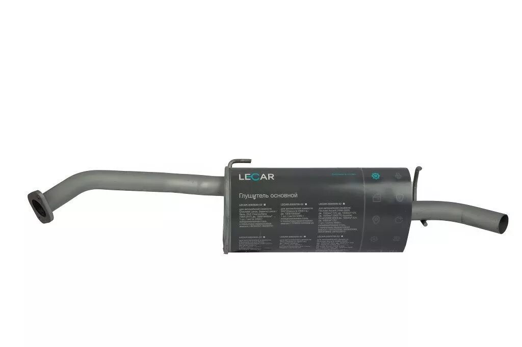 Глушитель HYUNDAI Accent (00-) осн. (нерж. алюм. сталь) (LECAR)